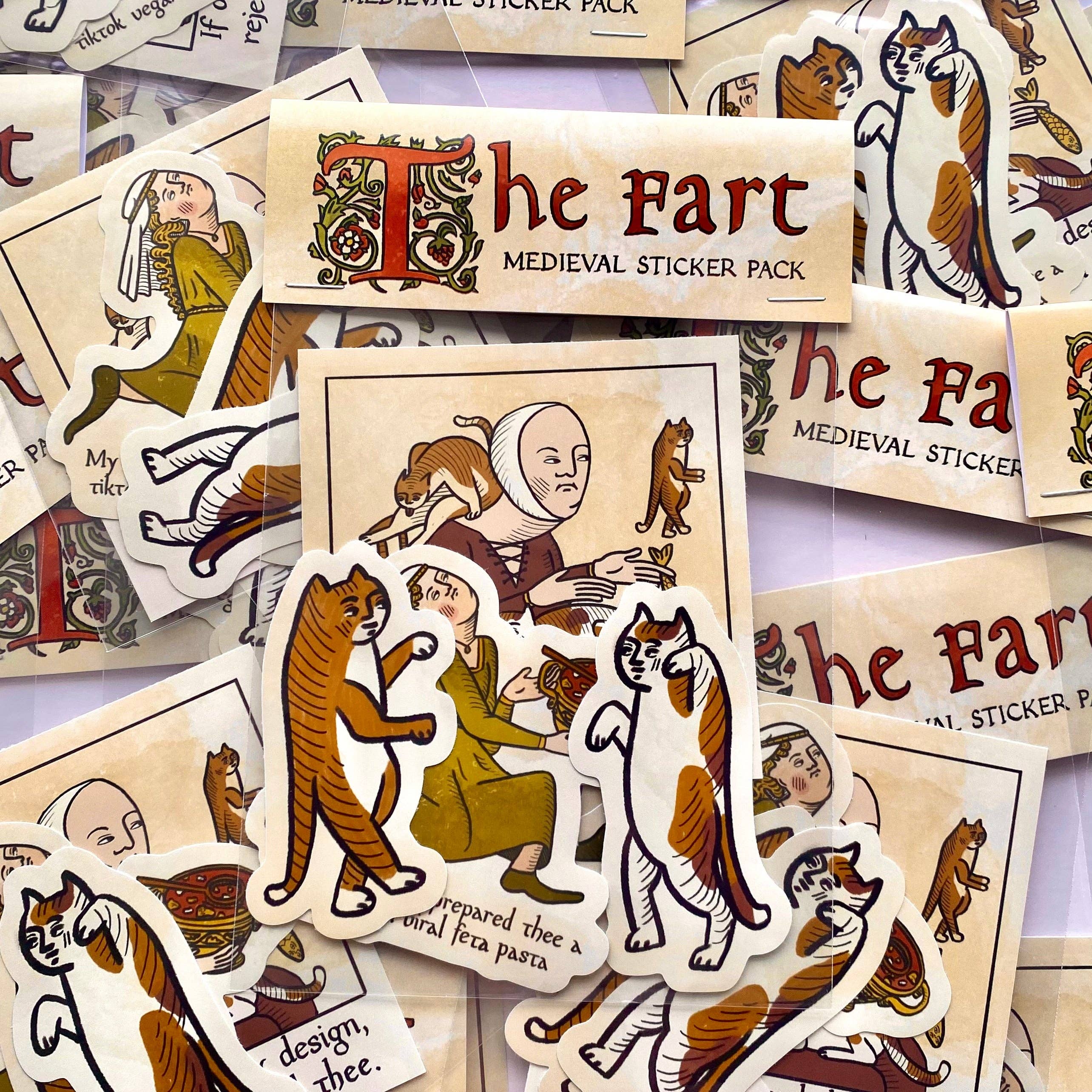 The Fart Medieval Sticker Pack – Flock and Gaggle