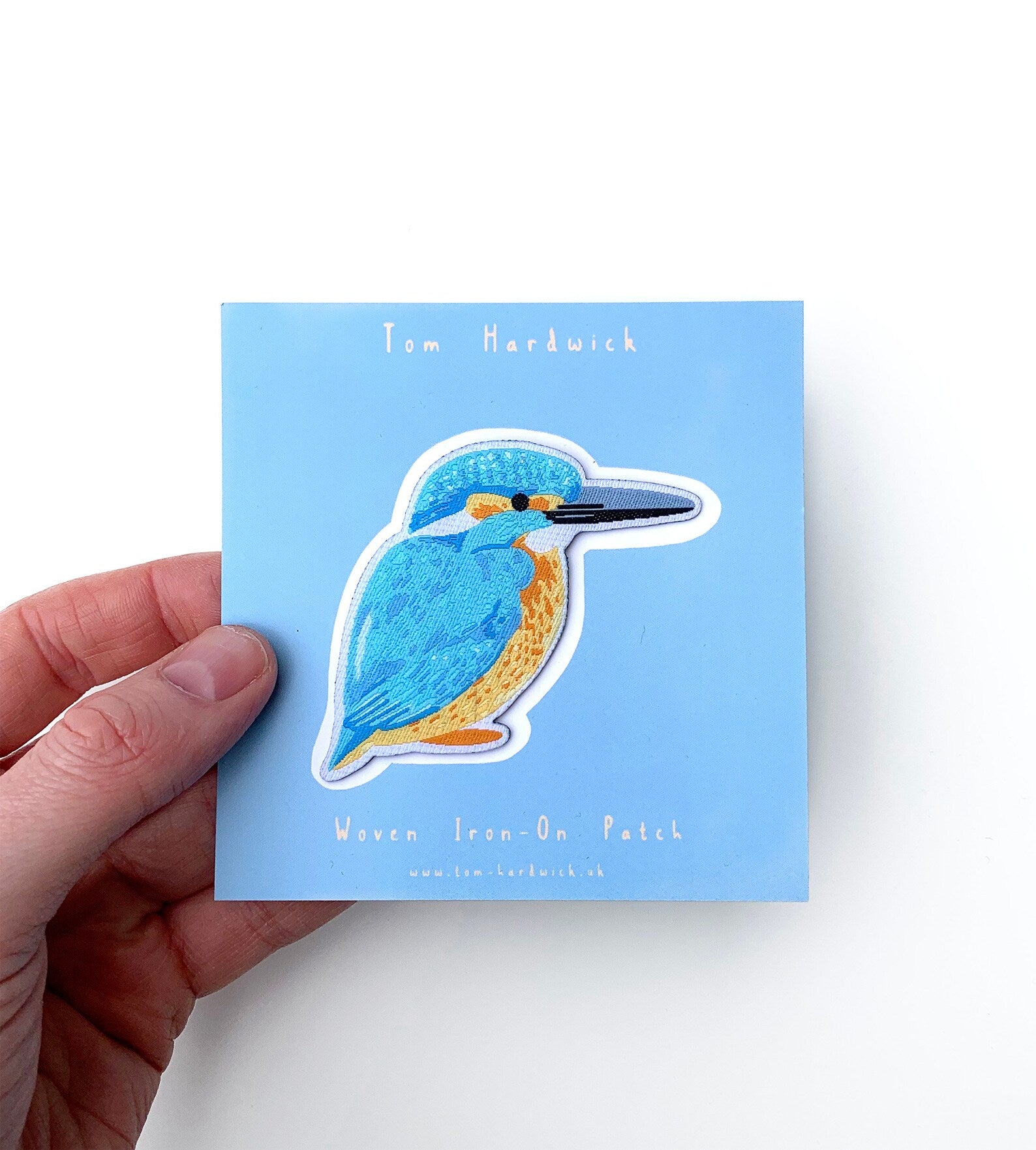 Kingfisher Woven Patch by Tom Hardwick – Flock and Gaggle